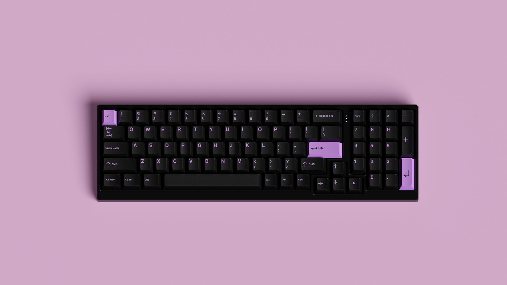 GMK Lilac on Black – SwitchKeys